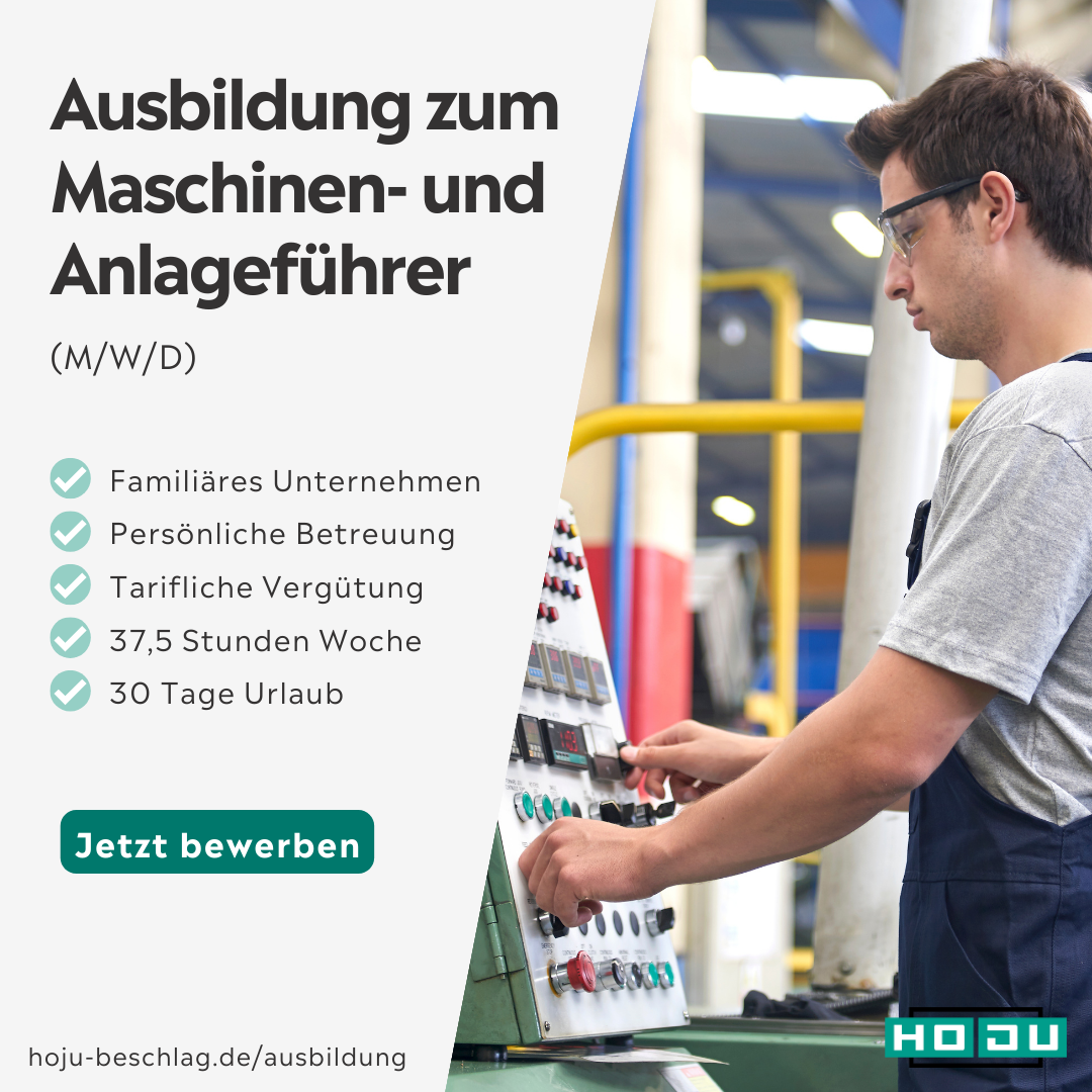 Ausbildung – HOJU.Beschlag